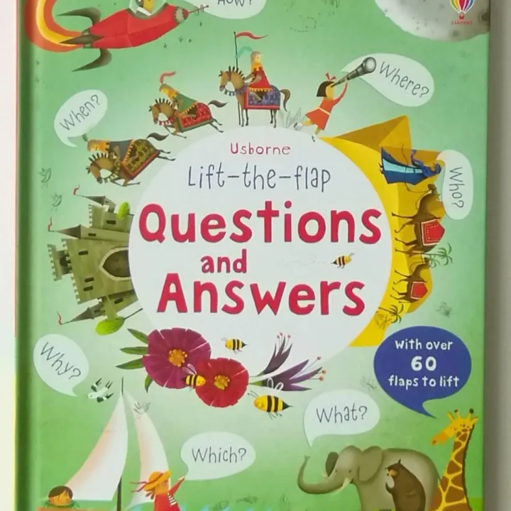 Questions and answer book ปกเขียว board book เหมาะสำหรับ 3+ กระดาษแข็ง ...