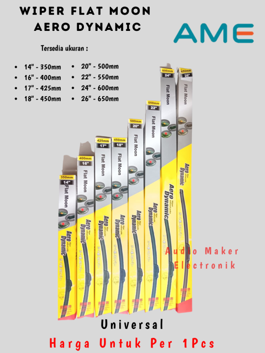Wiper Flat Moon Aero Dynamic Model Karet Universal - Aero Dynamic ...