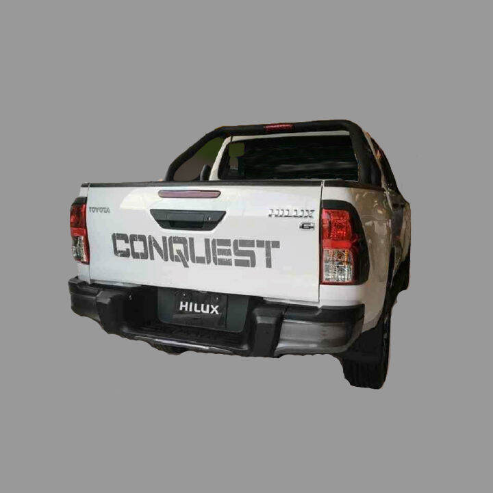 CONQUEST STICKER (TAILGATE) FOR TOYOTA HILUX (5 x 39 inches) | Lazada PH