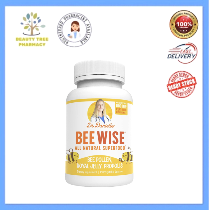 Dr. Danielle's Bee Wise - Bee Pollen, Royal Jelly, Propolis Supplement 150 Capsules | Lazada