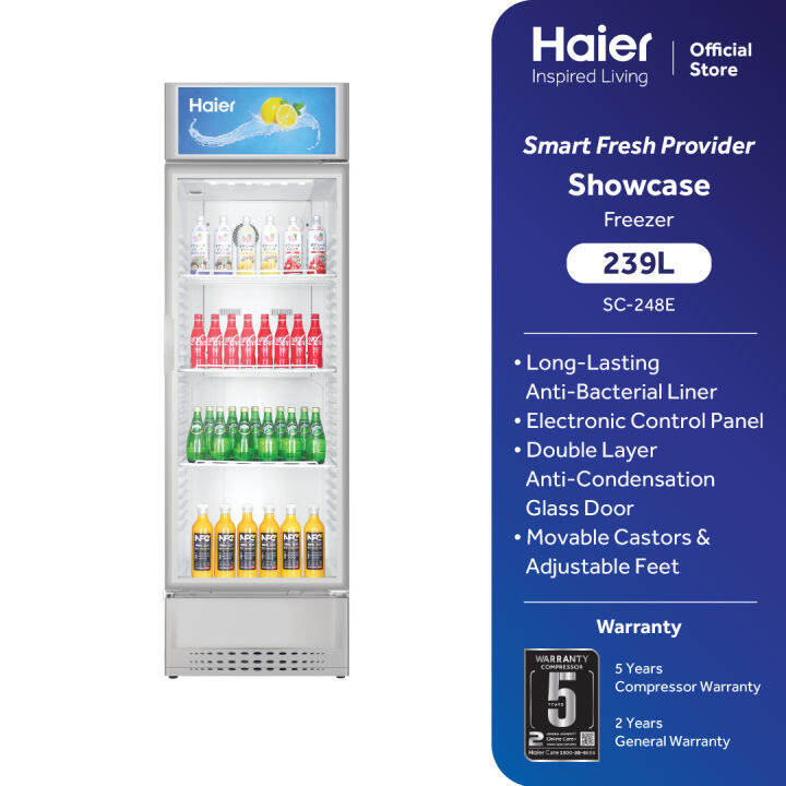 Haier 239L Display Chiller Showcase SC-248E | Lazada