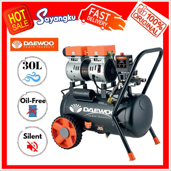 Daewoo Air Compressor DAAC30-OF 750W 30Liter Tank Capacity Oil Free ...