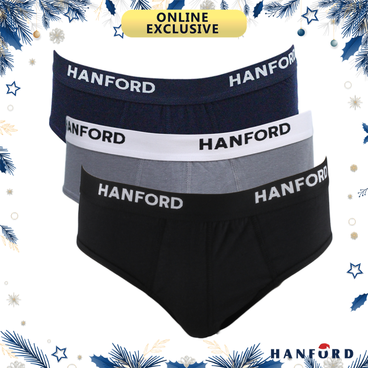 Hanford Men Regular Cotton Briefs OG Prime - Assorted (3in1 Pack) S-4X ...