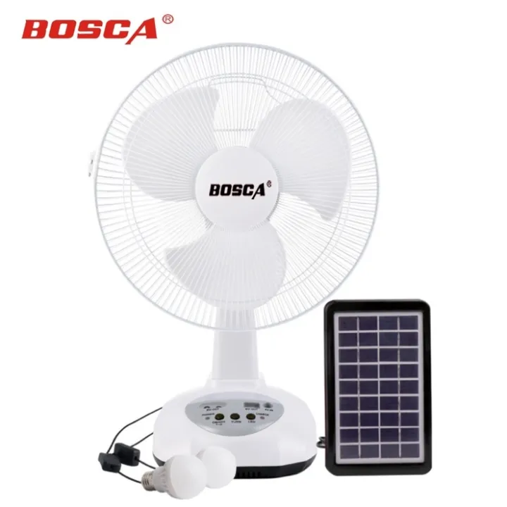 german solar Original BOSCA 12inch Solar Recahrgeable Electric Fan ...