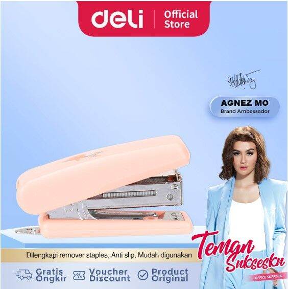 Deli Stapler Sekolah 10sheets dengan jepretan halus E0222 | Lazada Indonesia