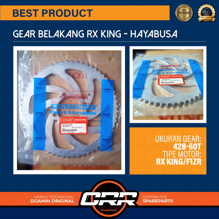 Gir Belakang Gear RX King RX Spesial Force 1 F1ZR Ukuran 60T 428-60T | Lazada Indonesia