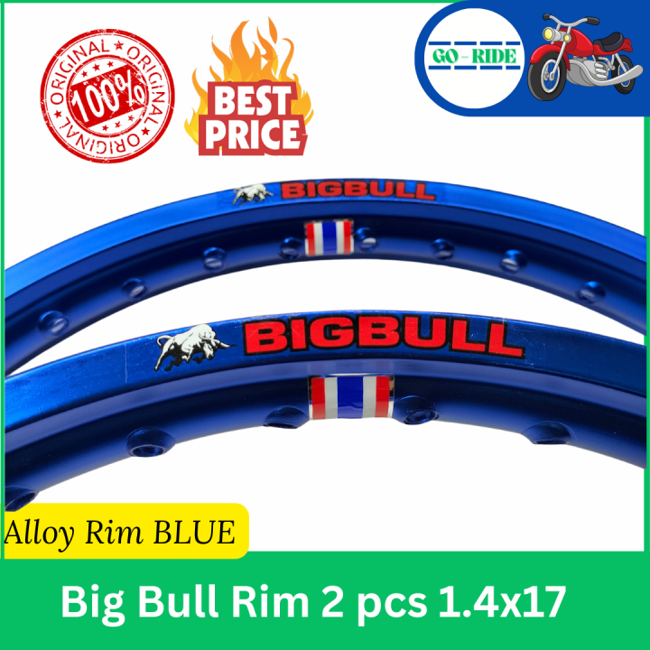 High Quality Big Bull Alloy Rim Blue 2 pcs. 1.4x17 Made in Thailand ...