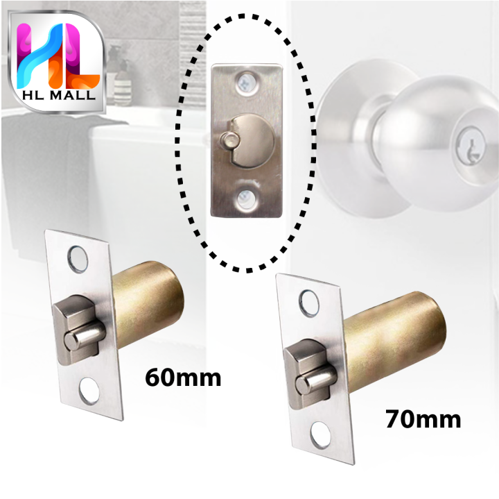 HL MALL CYLINDRICAL LATCH LOCK TONGUE BACKSET STANDART SIZE 60MM / 70MM ...