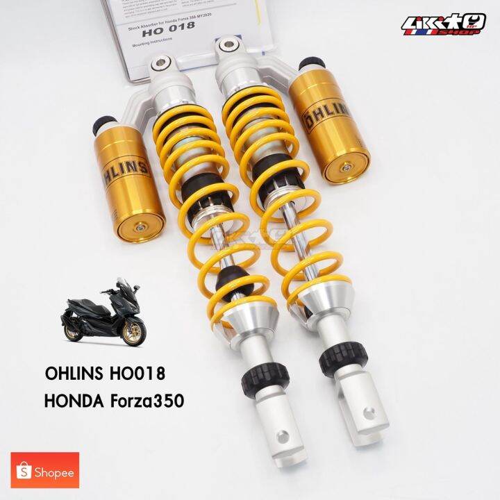 OHLINS โช๊คหลัง Forza 350 20' HO018 สปริงสีเหลือง (แท้100%) | Lazada.co.th