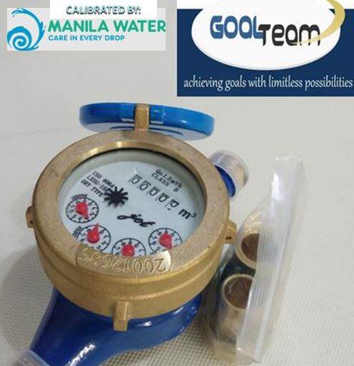 Water Meter Jet 1/2in (15mm) Brass Body (E) w/ Manila Water Certificate ...