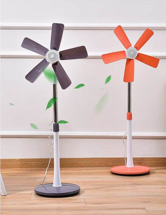 YYZ Stand fan Strong wind large five-leaf silent desktop/vertical dual ...