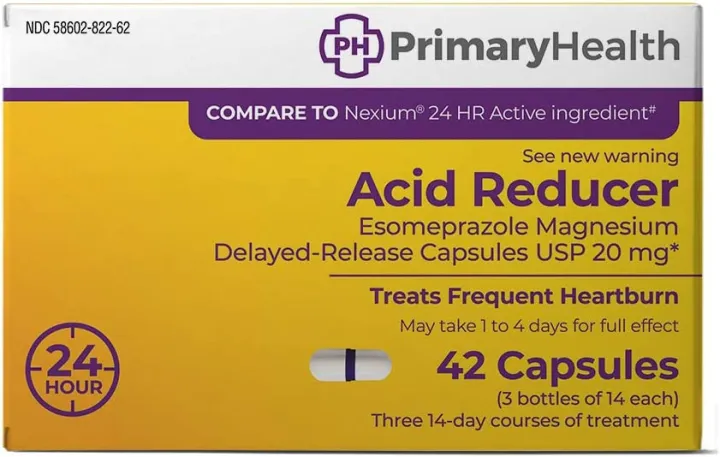 Primary Health Acid Reducer Esomeprazole Magnesium 20mg Delayed-Release ...
