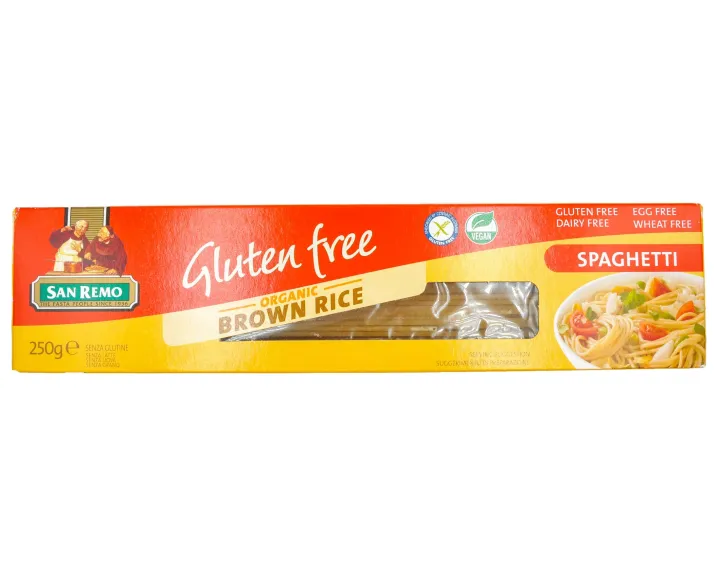 San Remo Organic Brown Rice Pasta - Spaghetti (250g) | Lazada PH