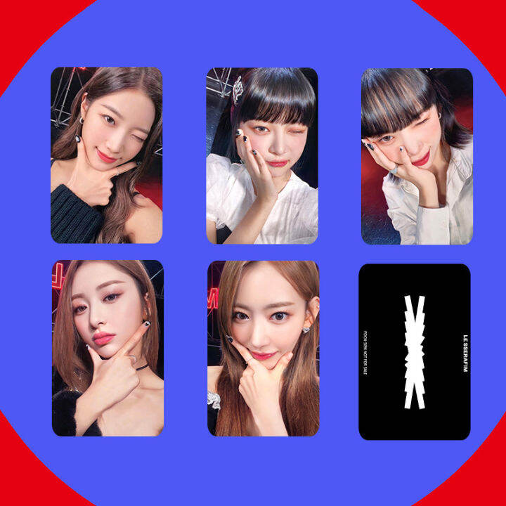 LESSERAFIM FEARLESS PhotoCards Chaewon Sakura Yunjin Kazuha Eunchae ...