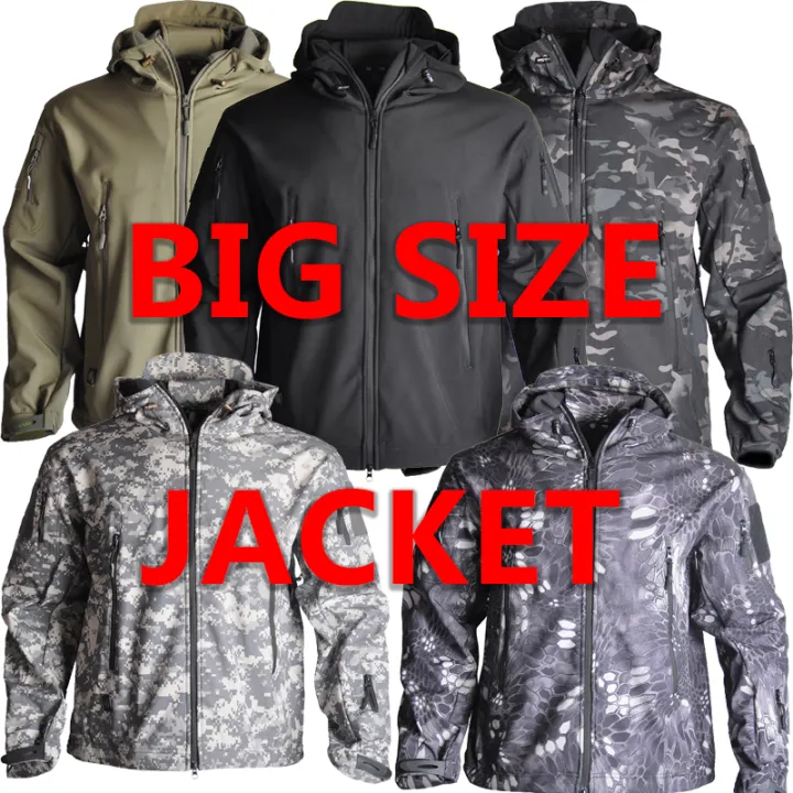 Waterproof Warm Windbreaker Us Army Men Clothing Shark Skin Soft Shell