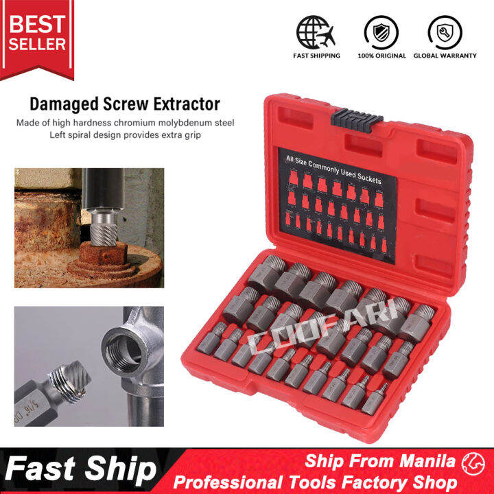 25pcs screw nuts, extractor broken screw extractor, socket hexagon bolt ...