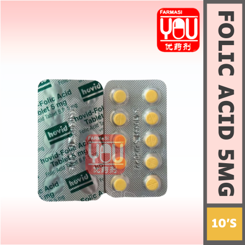 HOVID FOLIC ACID 5MG (1 STRIP X10 TABLETS) | Lazada