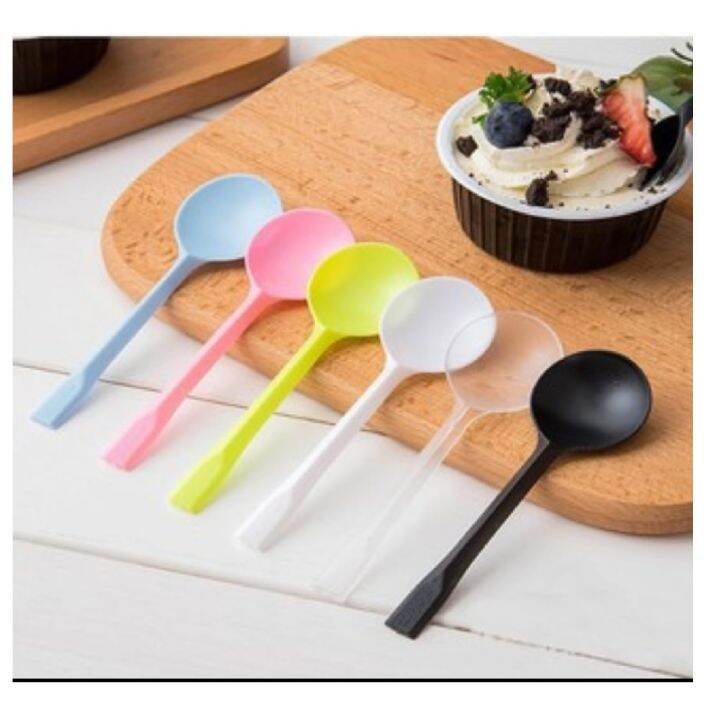 Sendok Plastik Puding / Sendok Kopi / Sendok Teh / Sendok Ice Cream ...