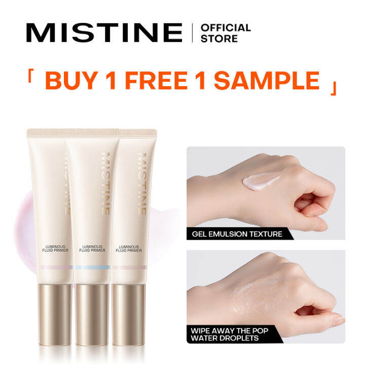 MISTINE Face Primer Makeup Base Primer Isolation Cream Moisturizing Hydrating Brightening ...