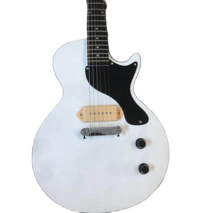 Gibson Les Paul Junior Single Cut กีตาร์ไฟฟ้าสีขาวสีเหลือง P90 Pickups ...