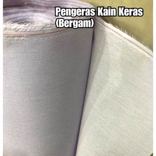 Pengeras Kain Keras No 8000 /Interlining (Bergam) /1 meter | Lazada