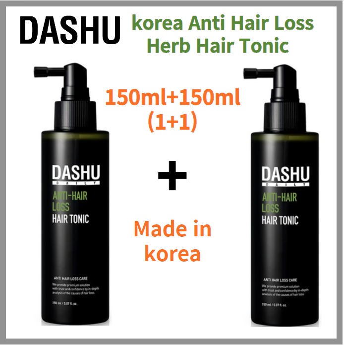 Dashu Daily korea Anti Hair Loss Herb Hair Tonic (1+1) 150ml+150ml 2set ...