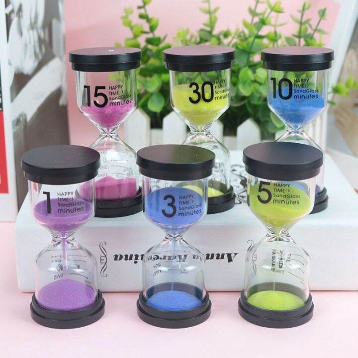 Black cover hourglass 10/15/30/45/60 minute Timer Glass Hourglass craft ...
