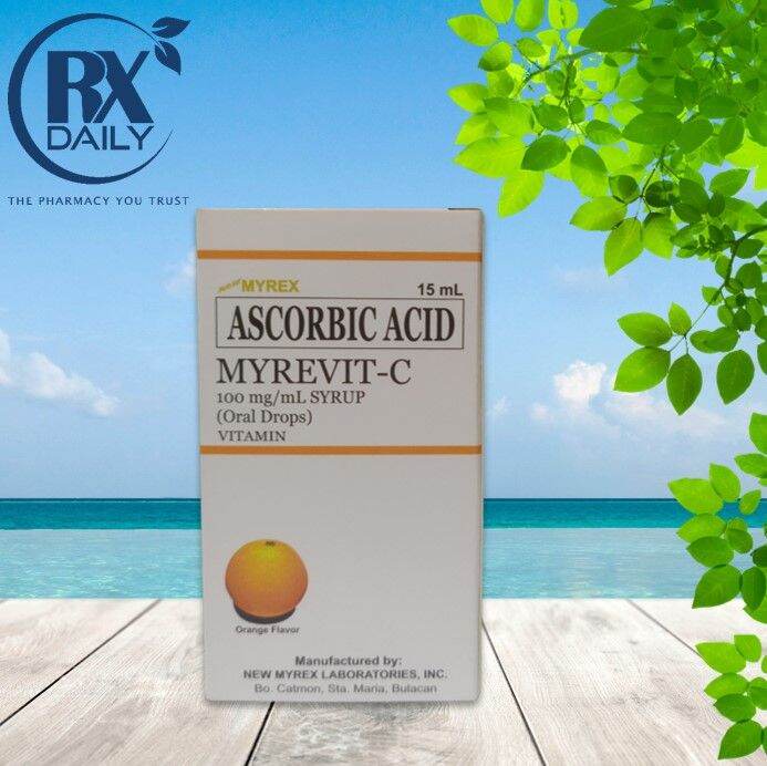Ascorbic Acid Myrevit C 100mg/ml Syrup Oral Drops 15ml | Lazada PH