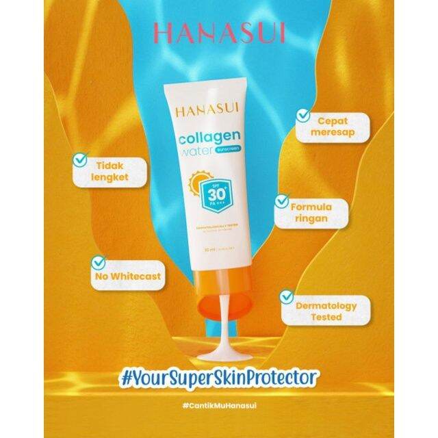 HANASUI COLLAGEN WATER SUNSCREEN SPF 30 PA+++ 30 ML N020234 | Lazada ...
