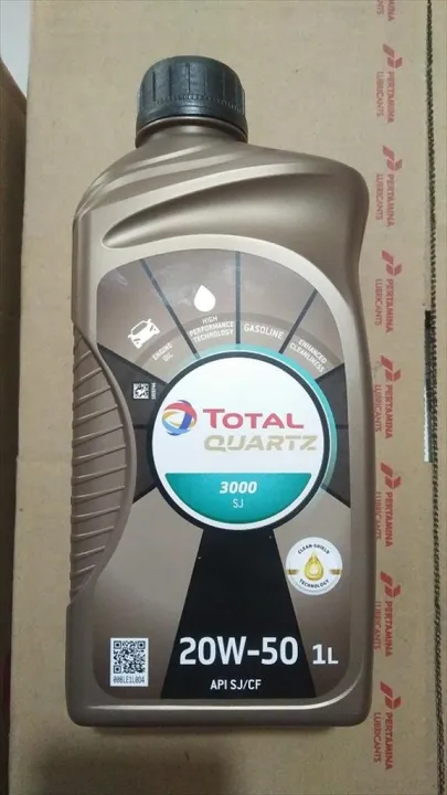 Oli Mesin Mobil Total Quartz 3000 20W-50 API SJ/CF 1 Liter Asli | Lazada Indonesia