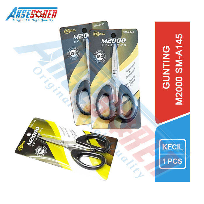 GUNTING KECIL M2000 SCISSORS [SM-A145] / GUNTING KERTAS KAIN PLASTIK ...