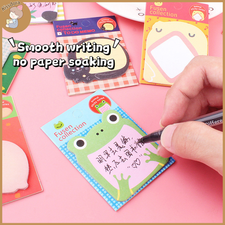 Kissbaby Cute Cartoon Sticky Note 20 Sheets Animal Shape Message ...