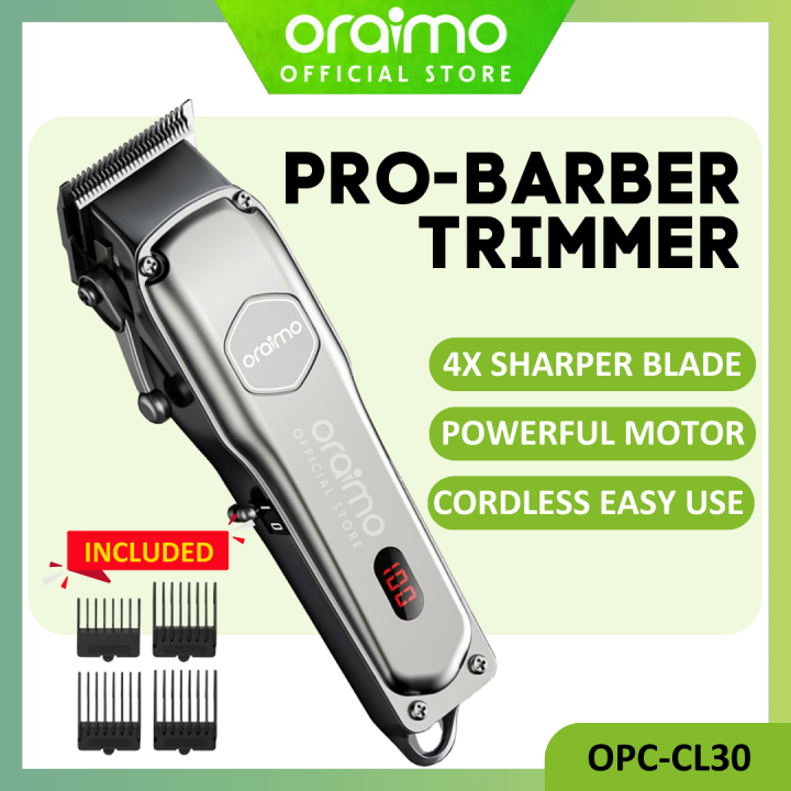 ORAIMO Expert Professional Barber Trimmer Cordless Stainless Steel 4 ...