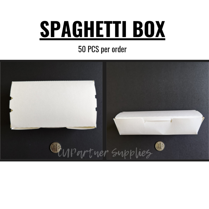 Paper Box / Spaghetti Box (Laminated ) - 50 PCS per order | Lazada PH