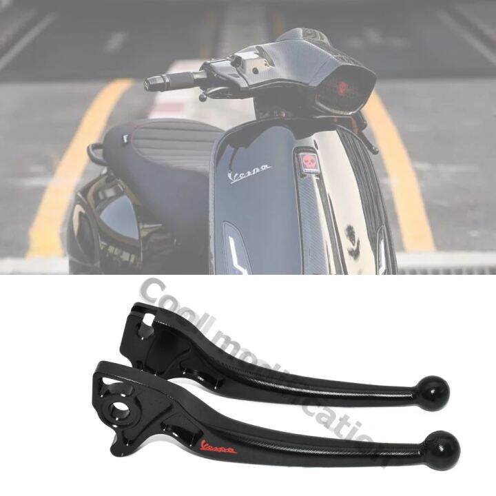 เบรกมือจับ CNC รถมอเตอร์ไซค์แบบคลาสสิกย้อนยุคสำหรับ VESPA S150 LX150 ...