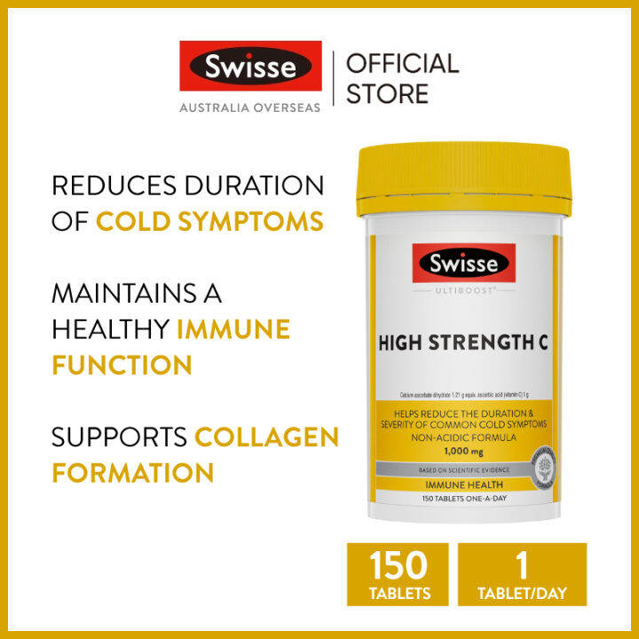 Swisse Ultiboost High Strength C 150 Tablets (EXP:05 2025) | Lazada ...