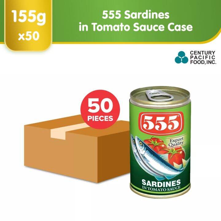 555 Sardines in Tomato Sauce 155g Pack of 50 | Lazada PH