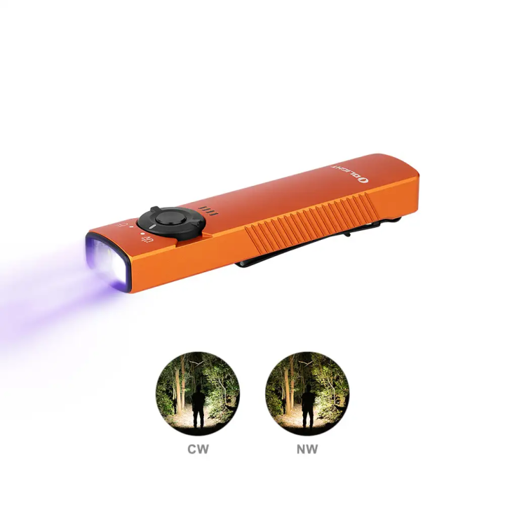 Olight Arkfeld UV - White Light and UV Dual Light Sources Flashlight ...