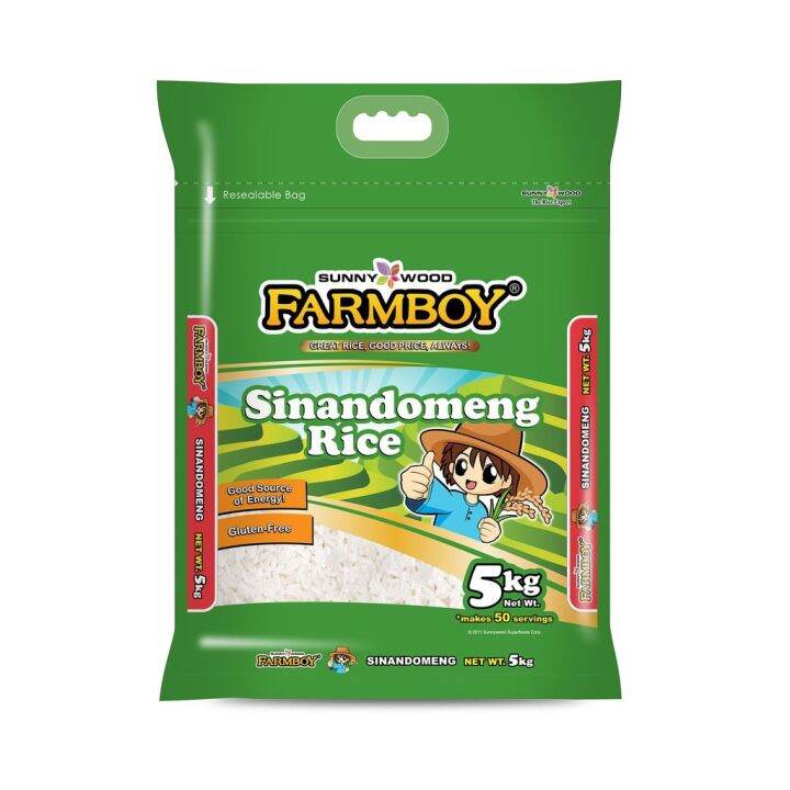Farmboy Sinandomeng Rice 5kg Basmati Rice Gold Basmati Rice Goldmine ...
