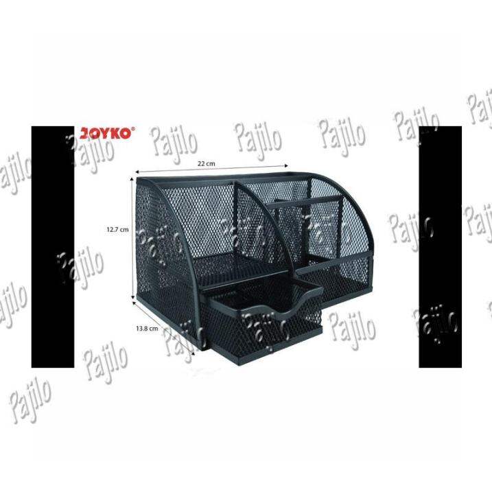 Tempat Pulpen Pensil Meja Alat Tulis Organizer Besi Jaring Keranjang ...