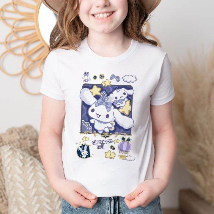 Cinamoroll Children Girl T Shirt Kids Girls Top Tees Cartoon Clothes ...