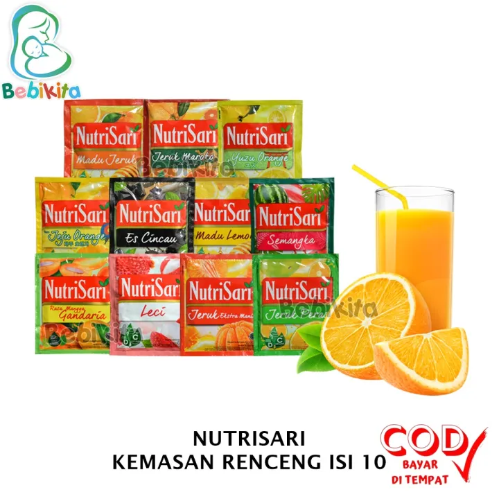 NutriSari Minuman Serbuk Menyegarkan Kemasan Renceng Isi 10 Sachet ...