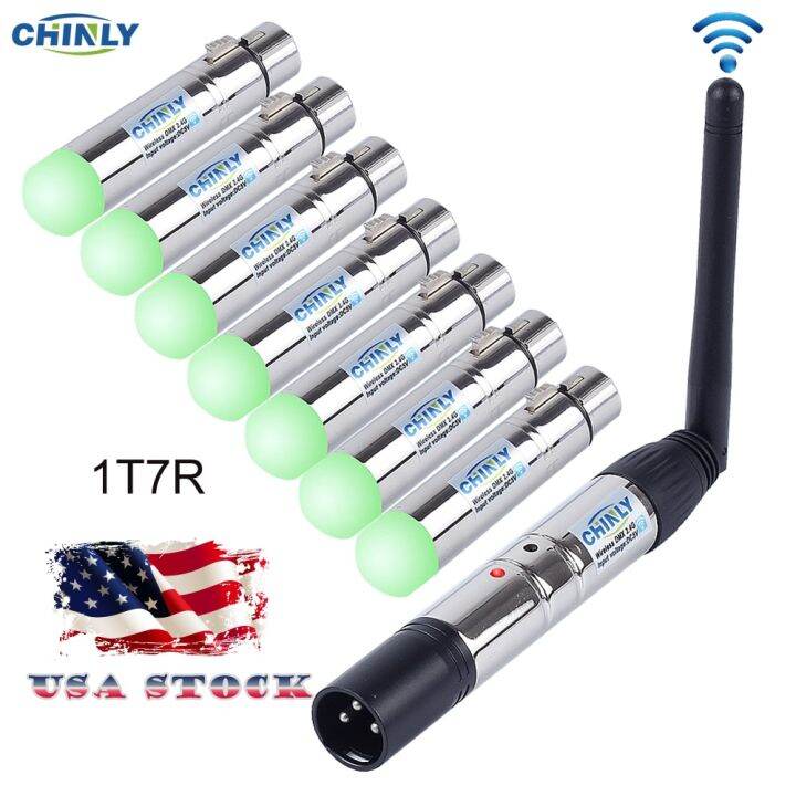 DMX Wireless 2.4G DMX512 Transmitter Receiver Laser Lights Controllers ...