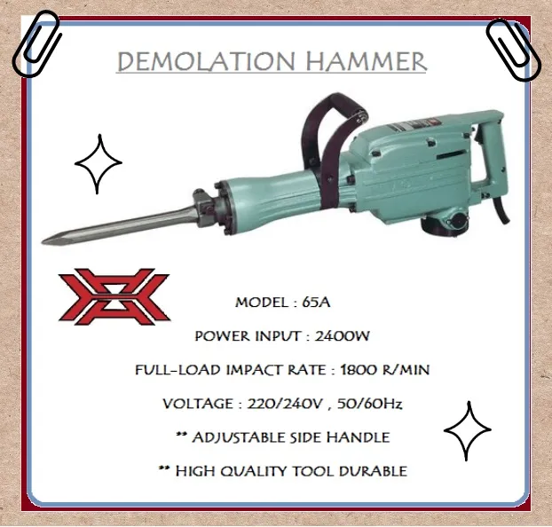 DEMOLATION HAMMER 65A (2400W) | Lazada