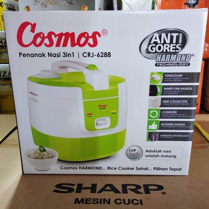 COSMOS CRJ-6288 RICE COOKER 2 L (GREEN) | Lazada Indonesia