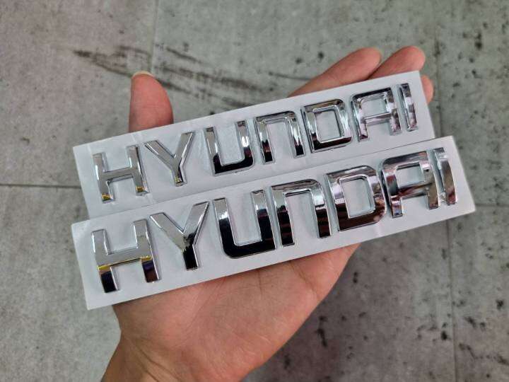 วัดก่อนสั่ง Hyundai letter logo for H1 sonata santafe tucson ตัวอักษร ...