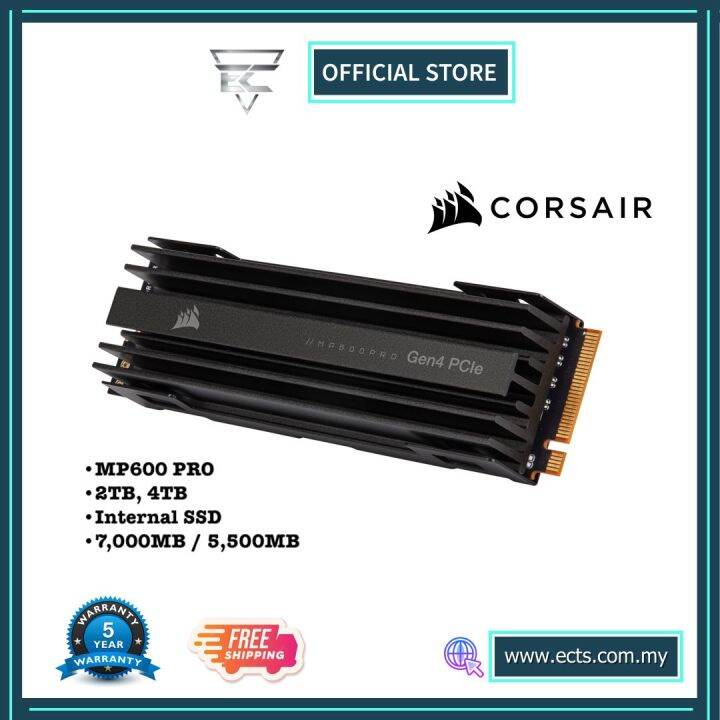 CORSAIR MP600 PRO 2TB/4TB NVMe PCle GEN4X4 M.2 SSD | Lazada