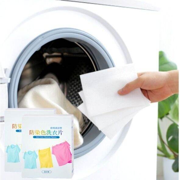 1 sheets Washing Machine Use Mixed Dyeing Proof Color Absorption Sheet ...
