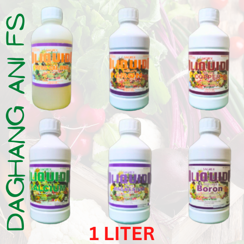 SAGREX LIQUID CHELATES FERTILIZER ( IRON BORON MAGNESIUM ZINC CALCIUM ...