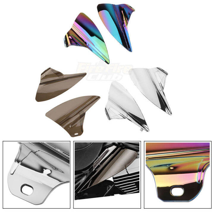 รถจักรยานยนต์ ABS Saddle Shields Air Deflector ความร้อนสำหรับ Harley ...